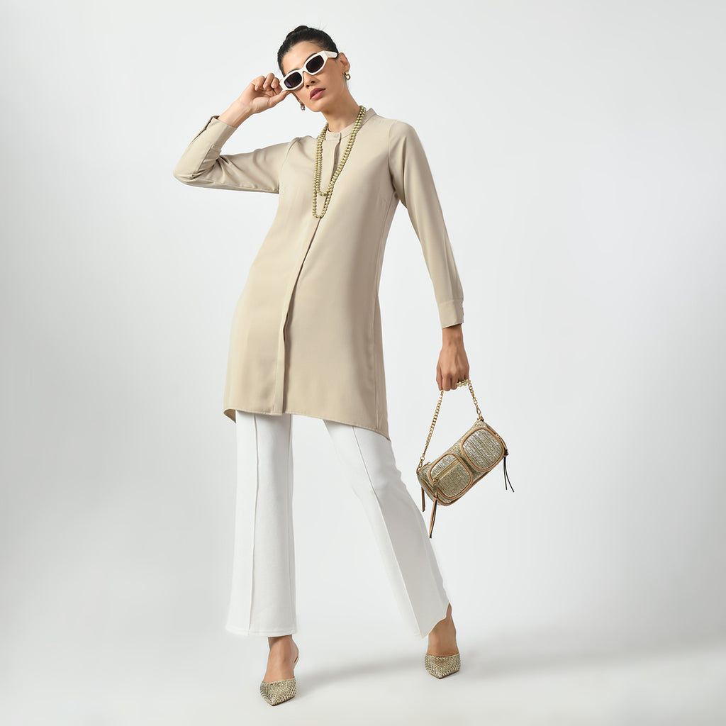 Buy Light Beige Work Wear Tunics for Women Online!