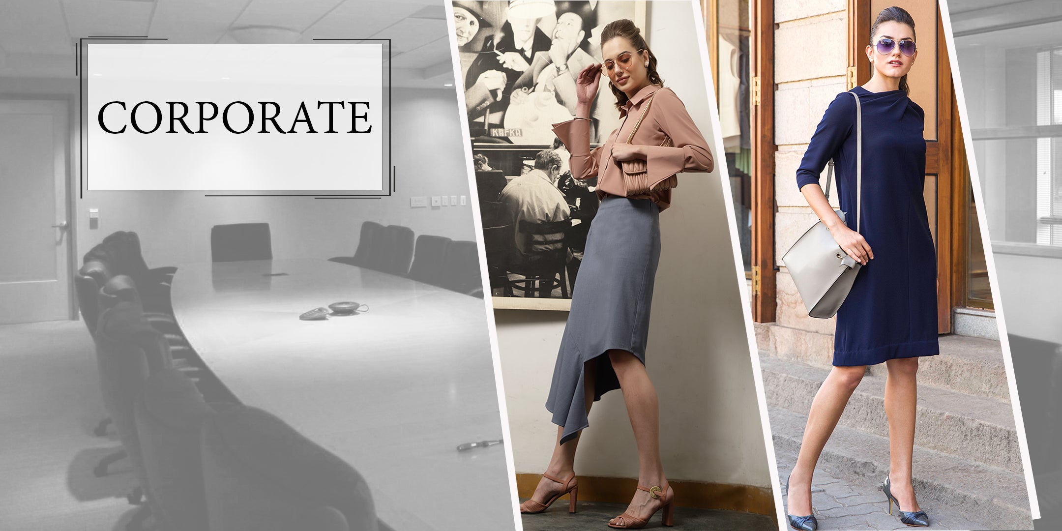 Buy Corporate Wear for Women, Work Wear Online in India - Office and Y